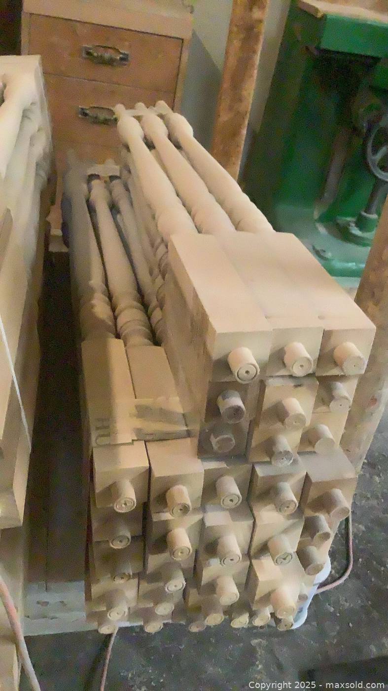 Poplar Stair Spindles, 1.75-Inch, 90+ | Maxsold