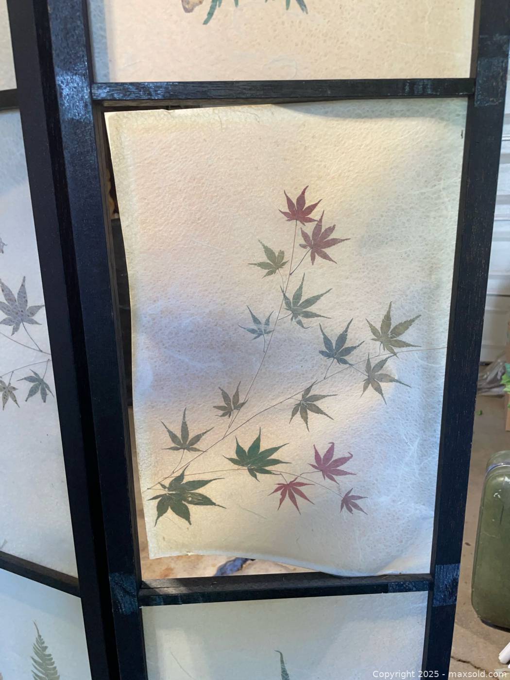 Vintage 4-panel wooden dressing screen | Maxsold
