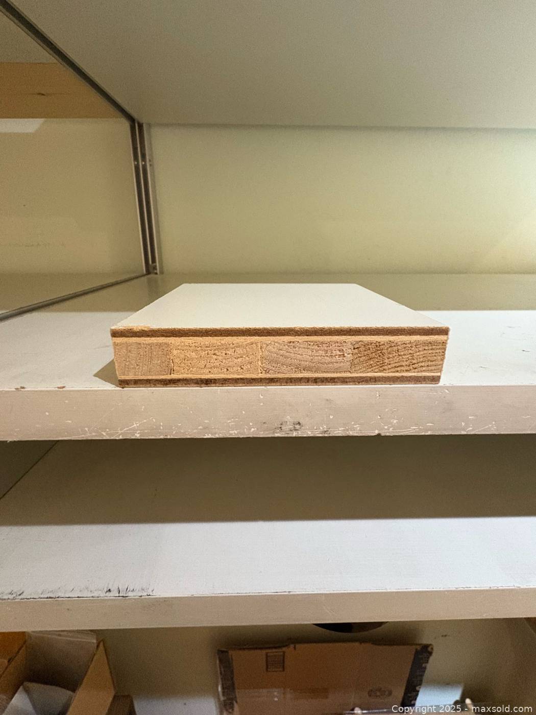 Vintage wall-mounted modular shelving system | Maxsold