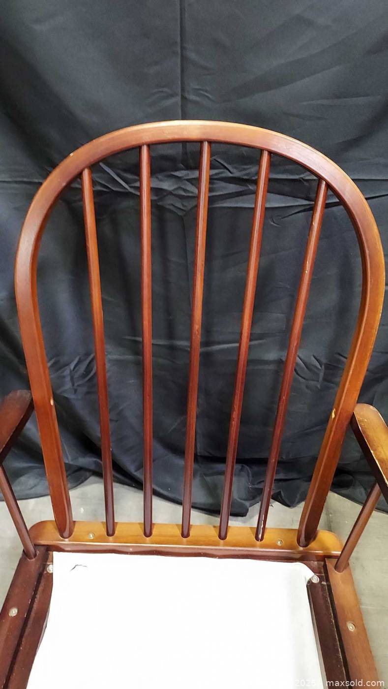 Wooden Glider Rocking Chair | Maxsold