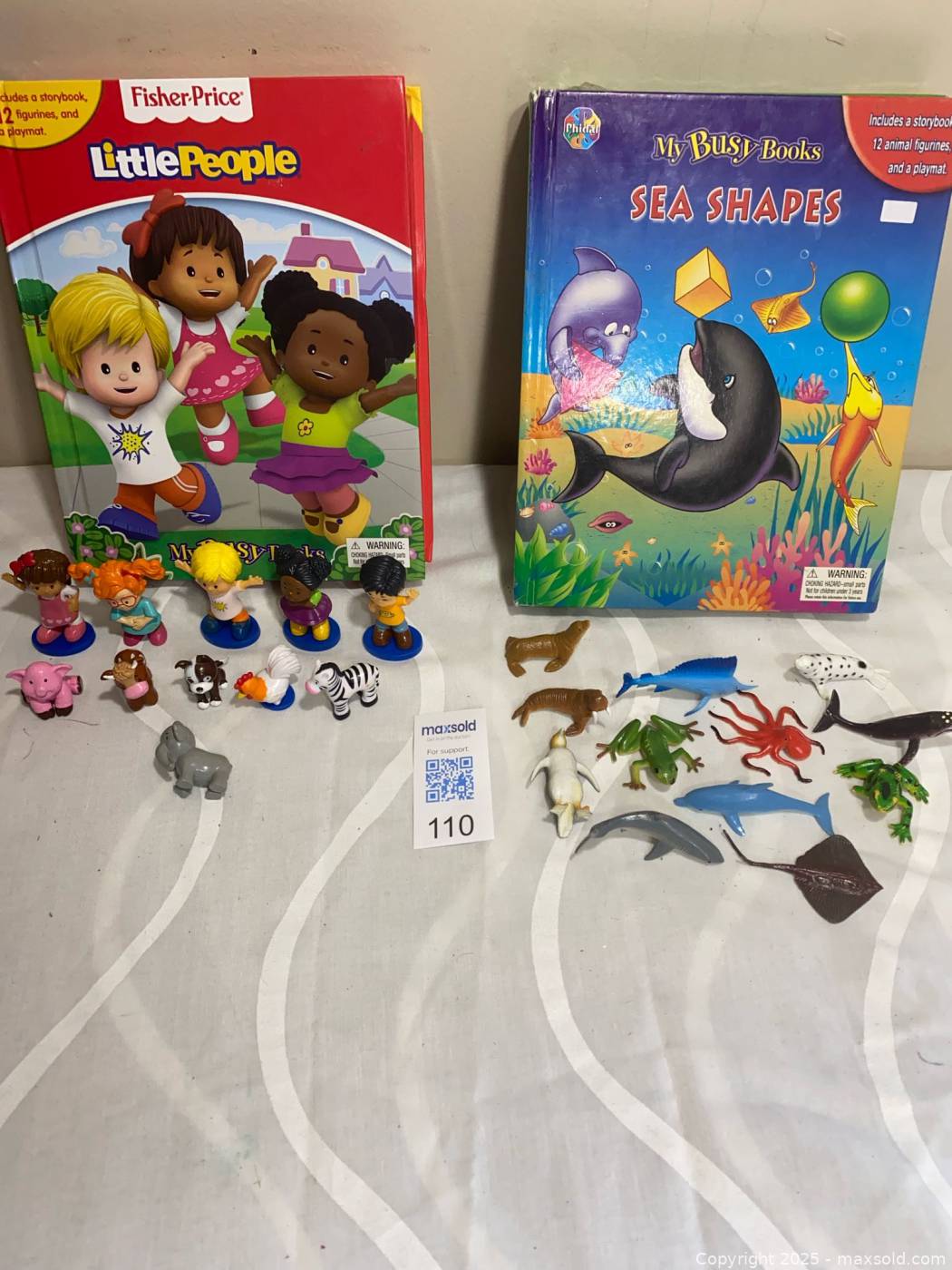 Fisher-Price Little People and Sea Shapes My Busy Books | Maxsold