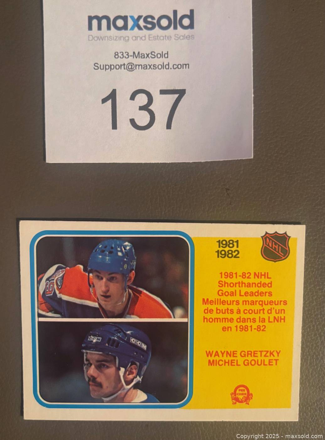 1982-83 O-Pee-Chee Wayne Gretzky NHL Shorthanded Goals Leader Card #237 ...