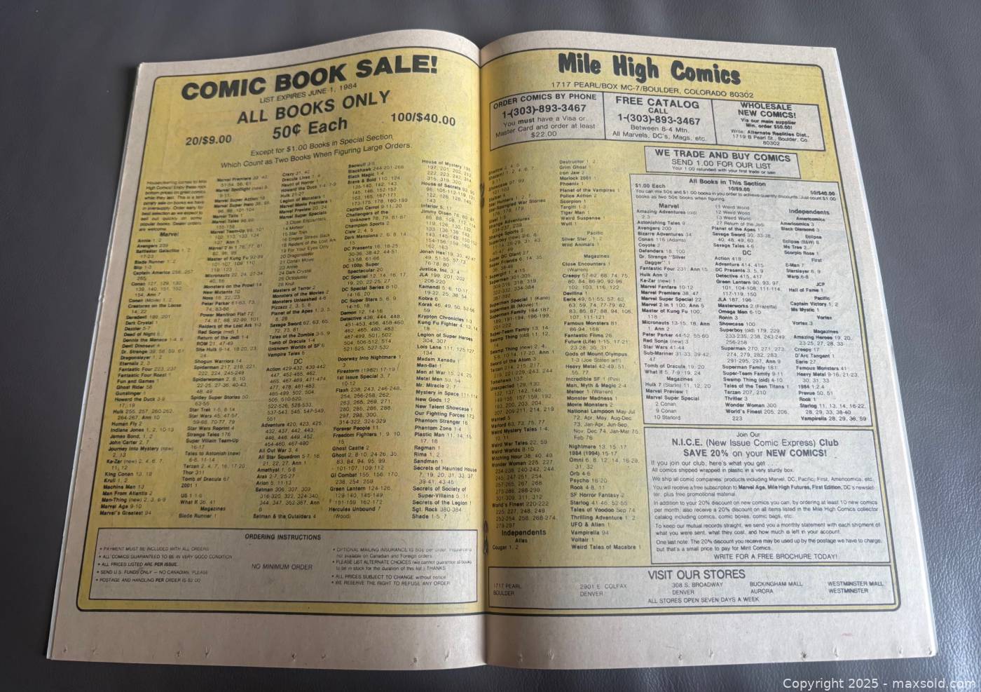 Marvel Generic Comic Book Vol. 1 No. 1 1984 | Maxsold