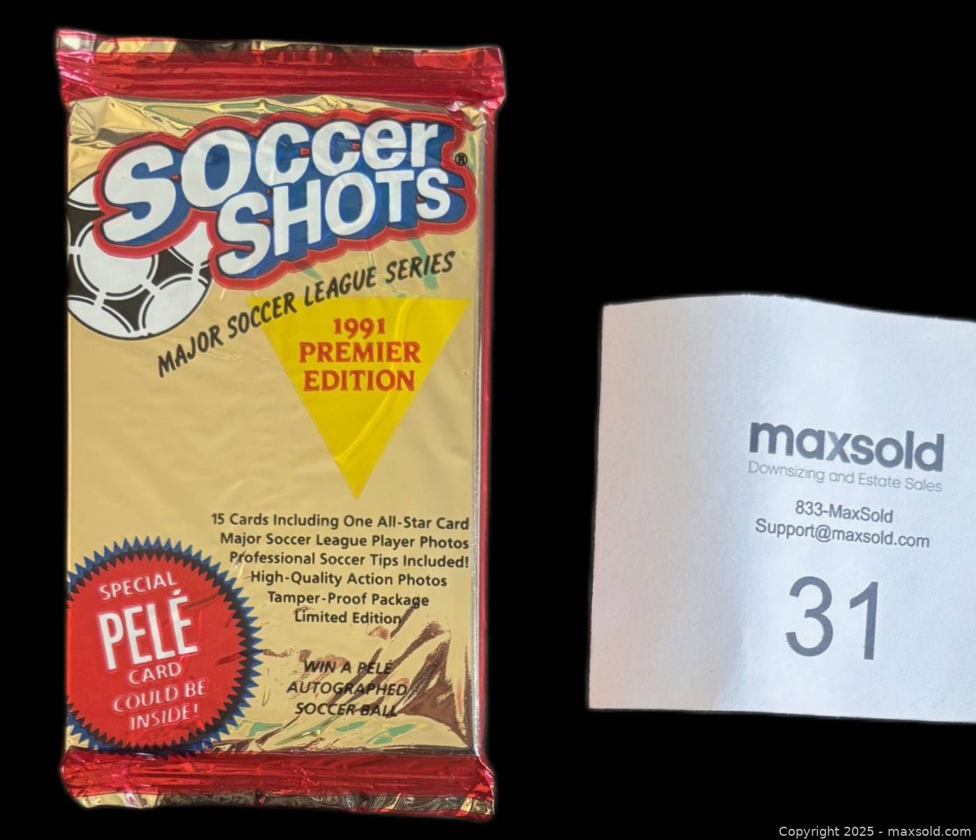 1991 Soccer Shots Unopened Packs (10) | Maxsold