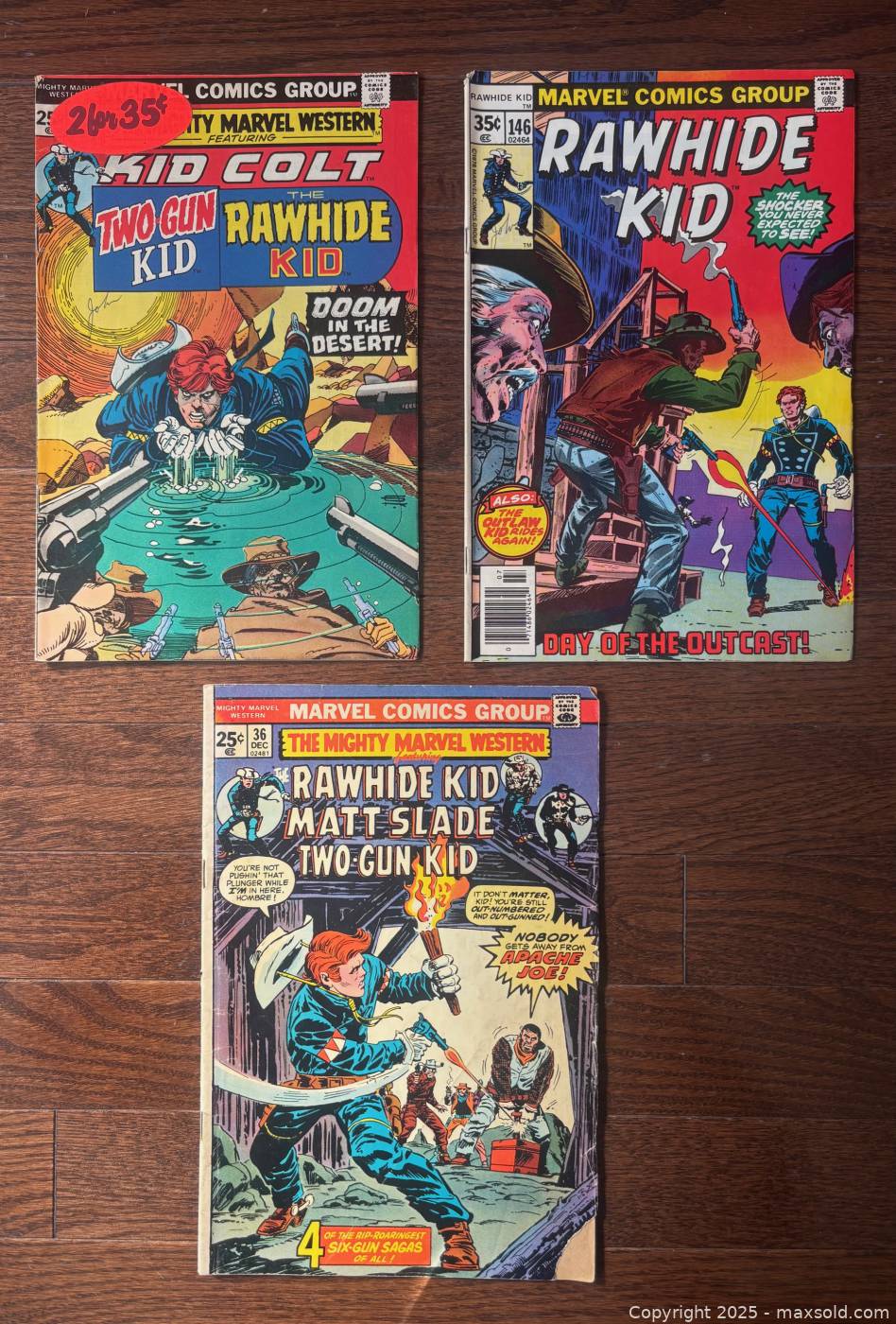 Lot of 7 Marvel Kid Colt & Rawhide Kid Comics 1974-78 | Maxsold