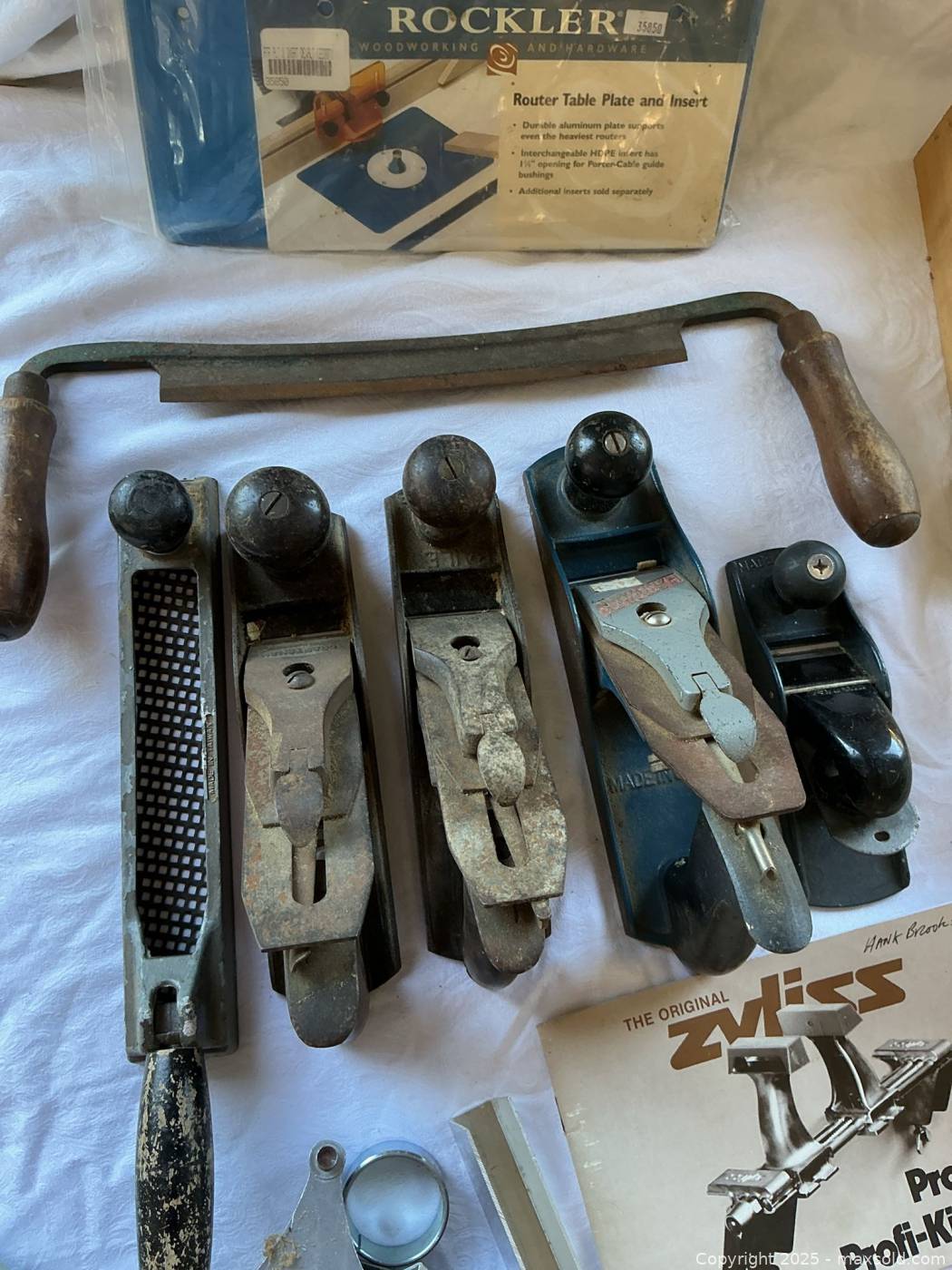 Flexcut chisel set, Craftsman fore plane, Zyliss clamp system, assorted ...