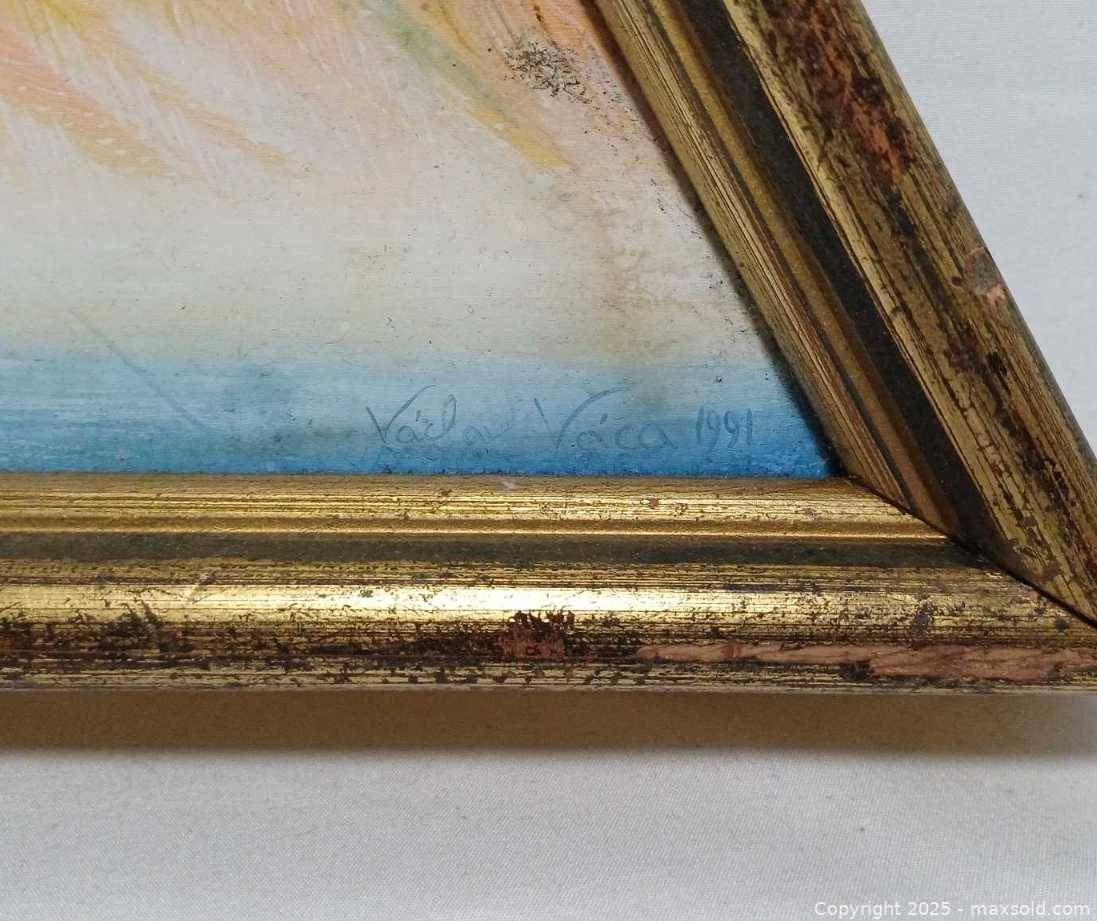 Vaclav Vaca signed oil painting on board | Maxsold