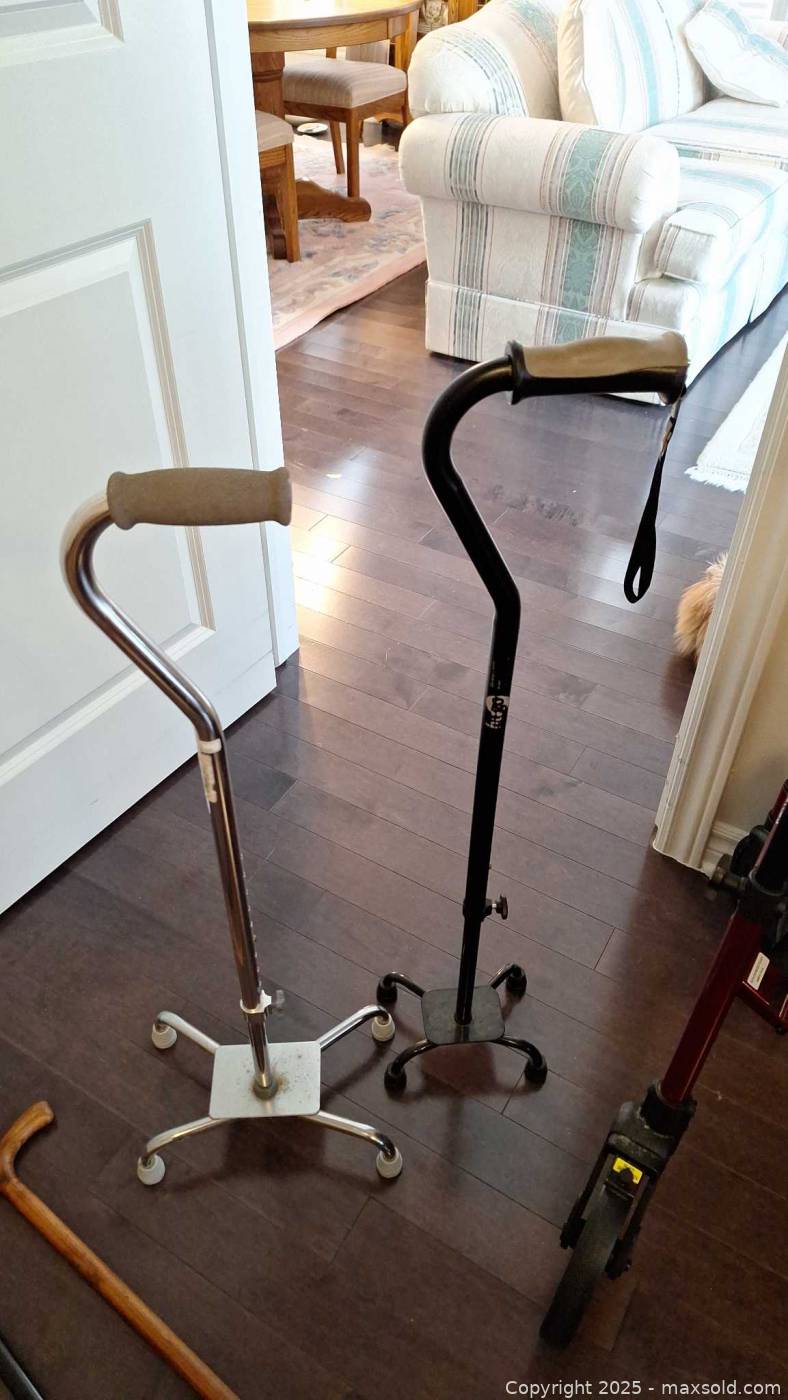 neXus forearm rollator walker with 3 canes | Maxsold