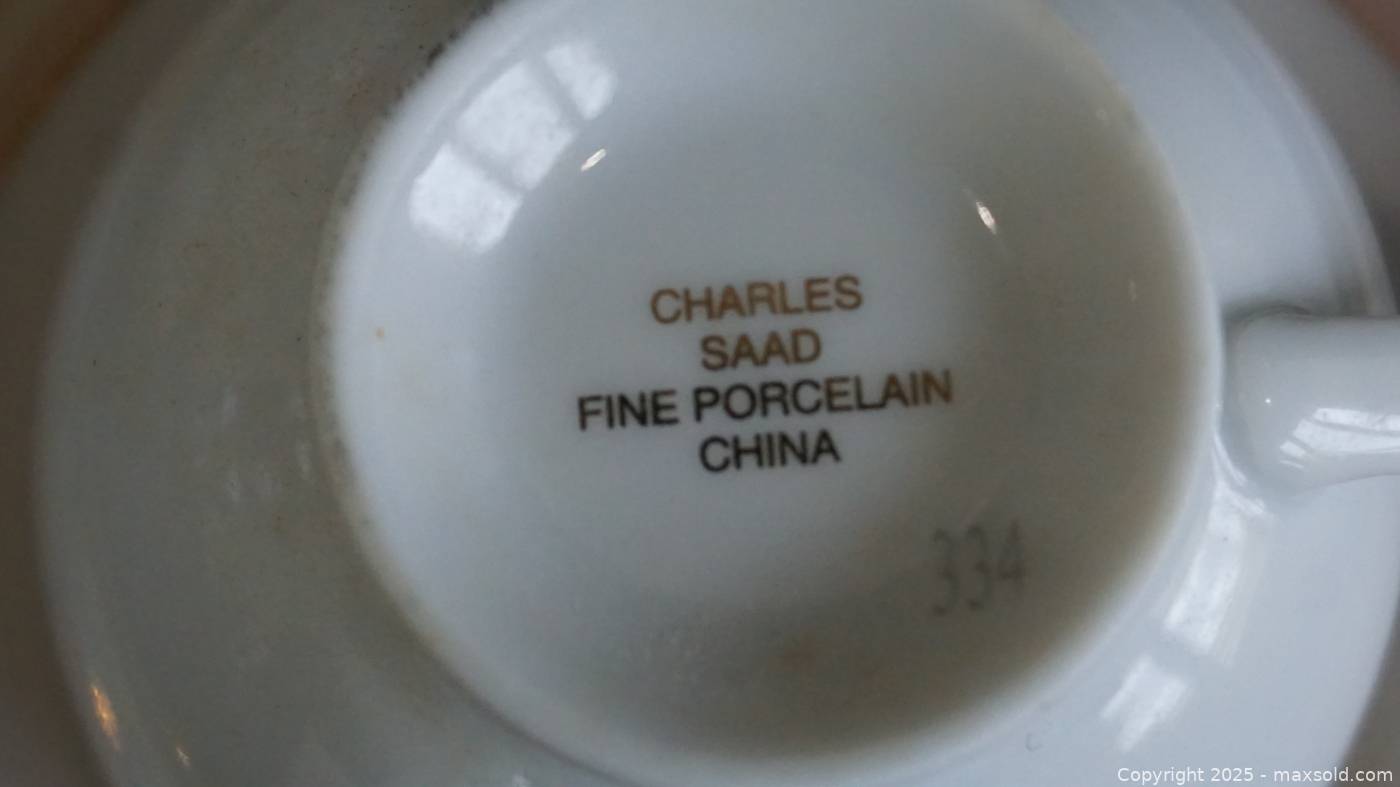 Charles Saad porcelain coffee set, 12-piece | Maxsold