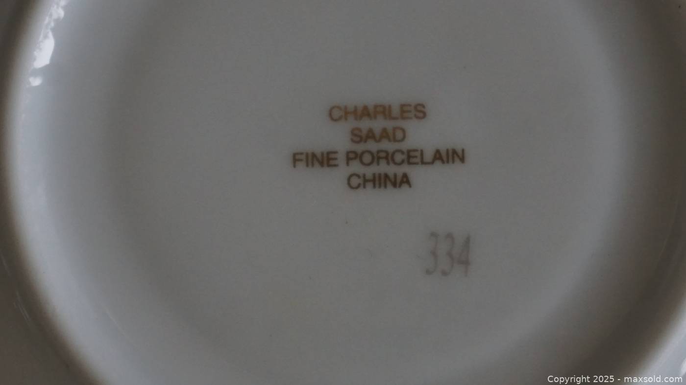 Charles Saad porcelain coffee set, 12-piece | Maxsold