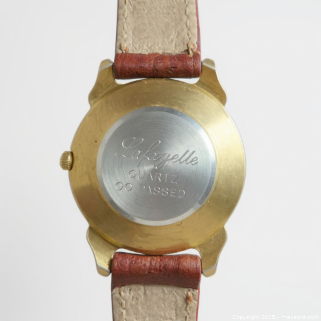 Lafayette quartz watch with gemstone bezel | Maxsold