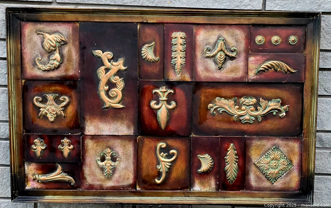 49.5"x29" Embossed Metal Wall Panel | Maxsold