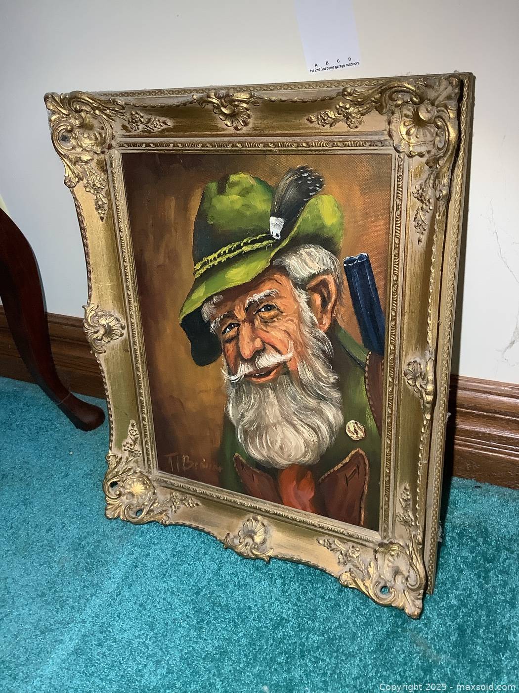 Oil on canvas portrait painting 12x16 | Maxsold