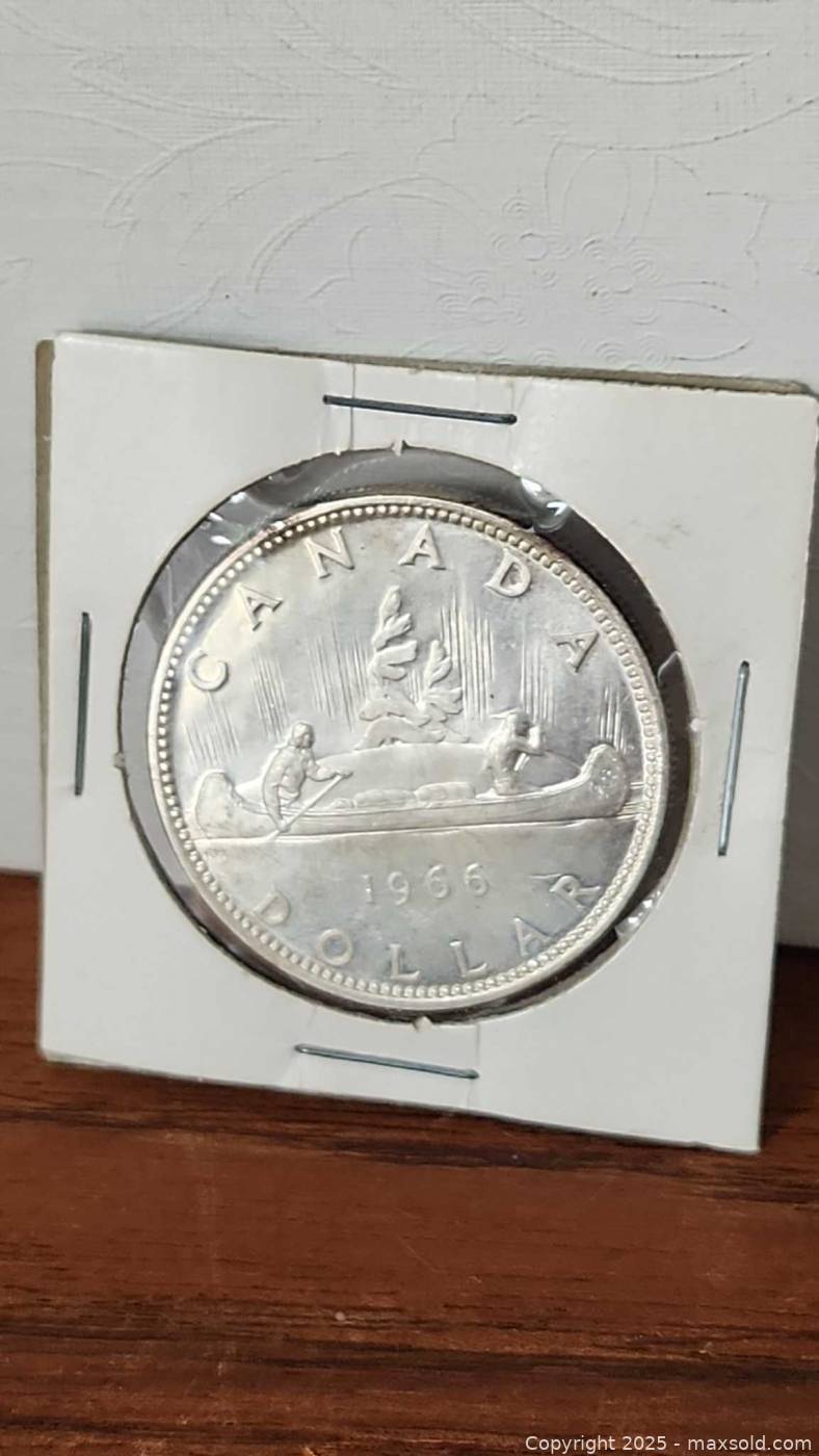 1966 Canadian Silver Dollar Coin | Maxsold