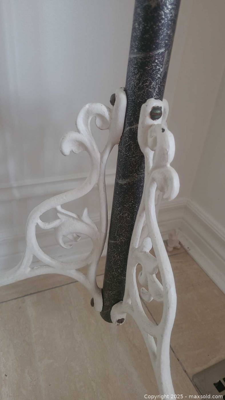 Steel and Wrought Iron Coat Tree | Maxsold