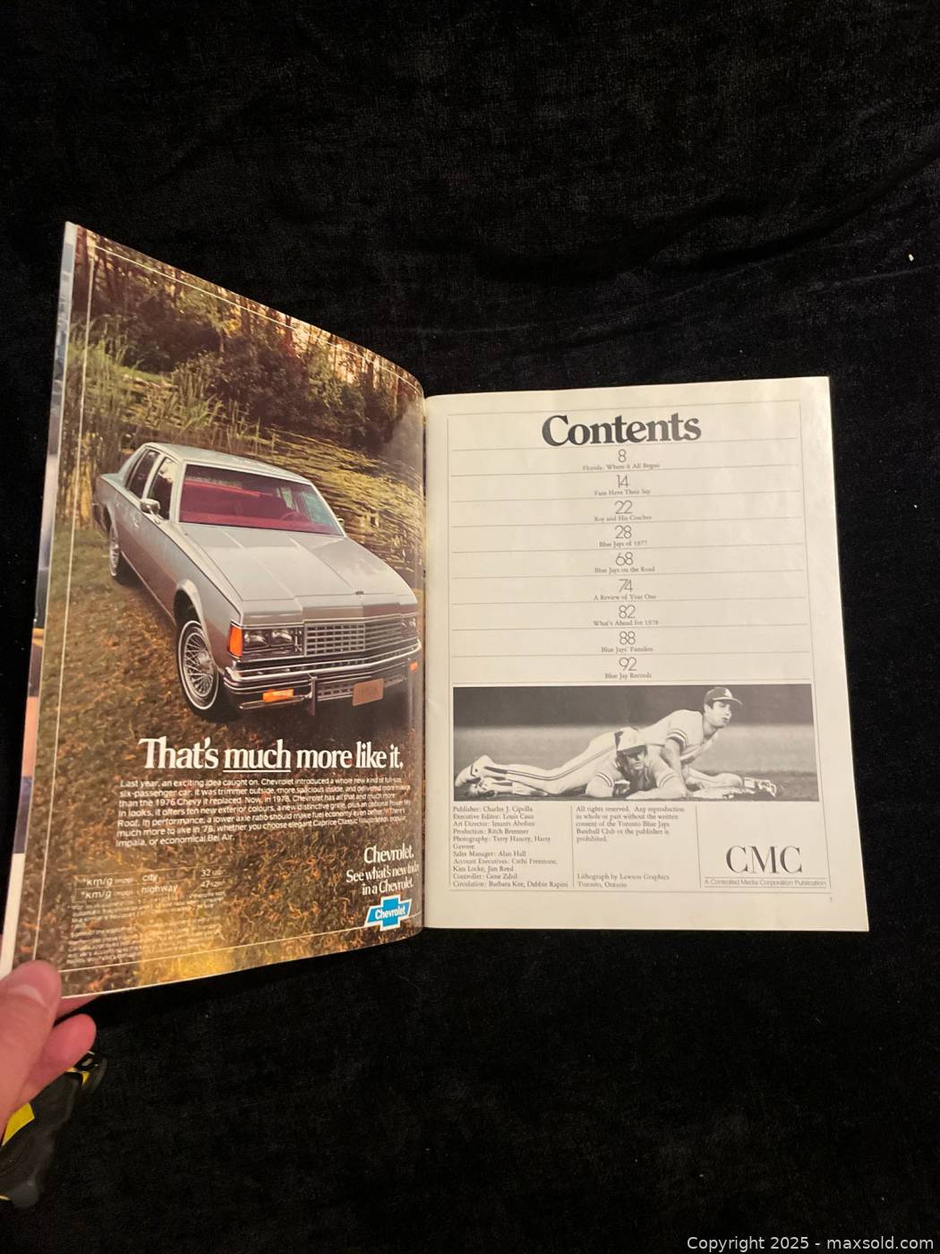 Toronto Blue Jays The First Year Scorebook Magazine Vol 1 No 18 | Maxsold