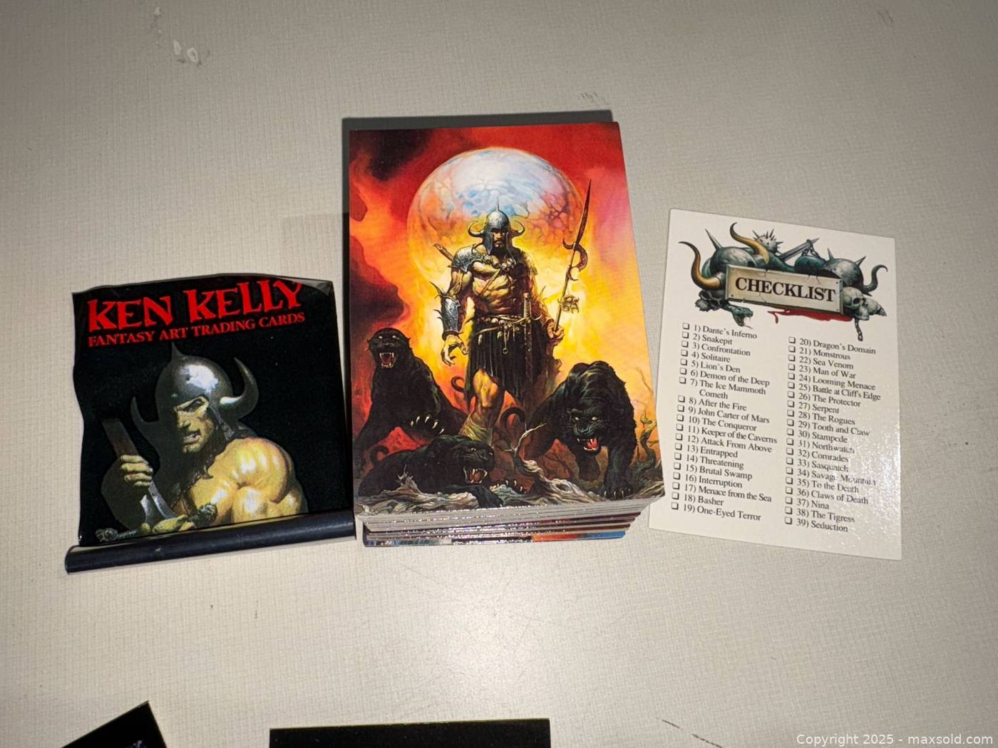 Vintage 1990s fantasy art trading cards | Maxsold