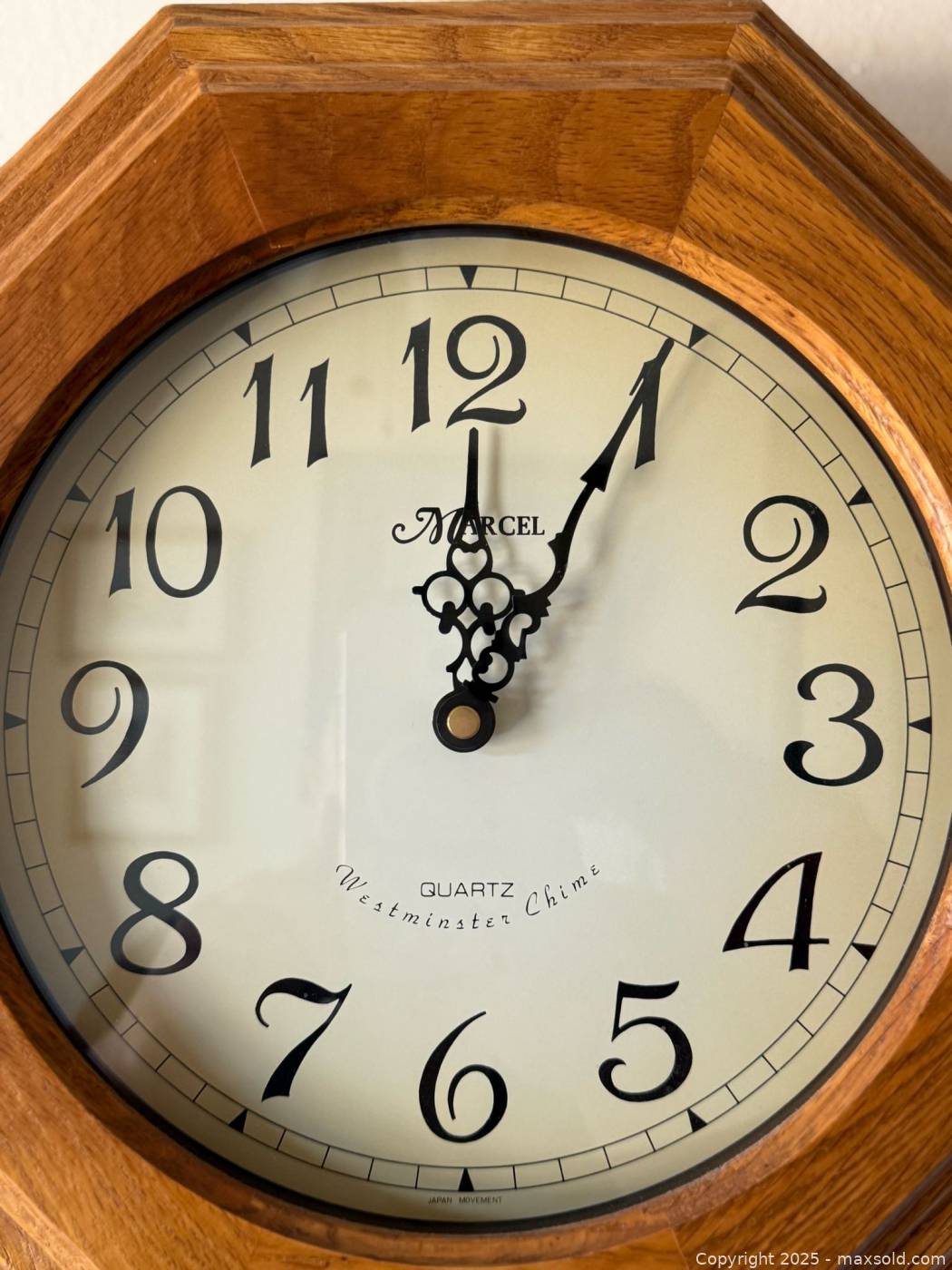 Marcel quartz Westminster chime regulator wall clock | Maxsold