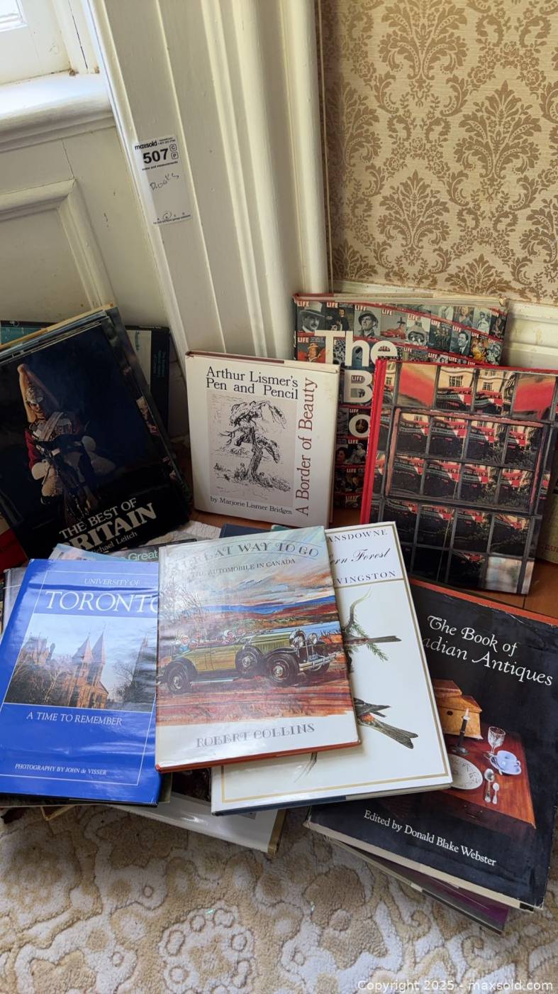 Assorted large format hardcover books | Maxsold