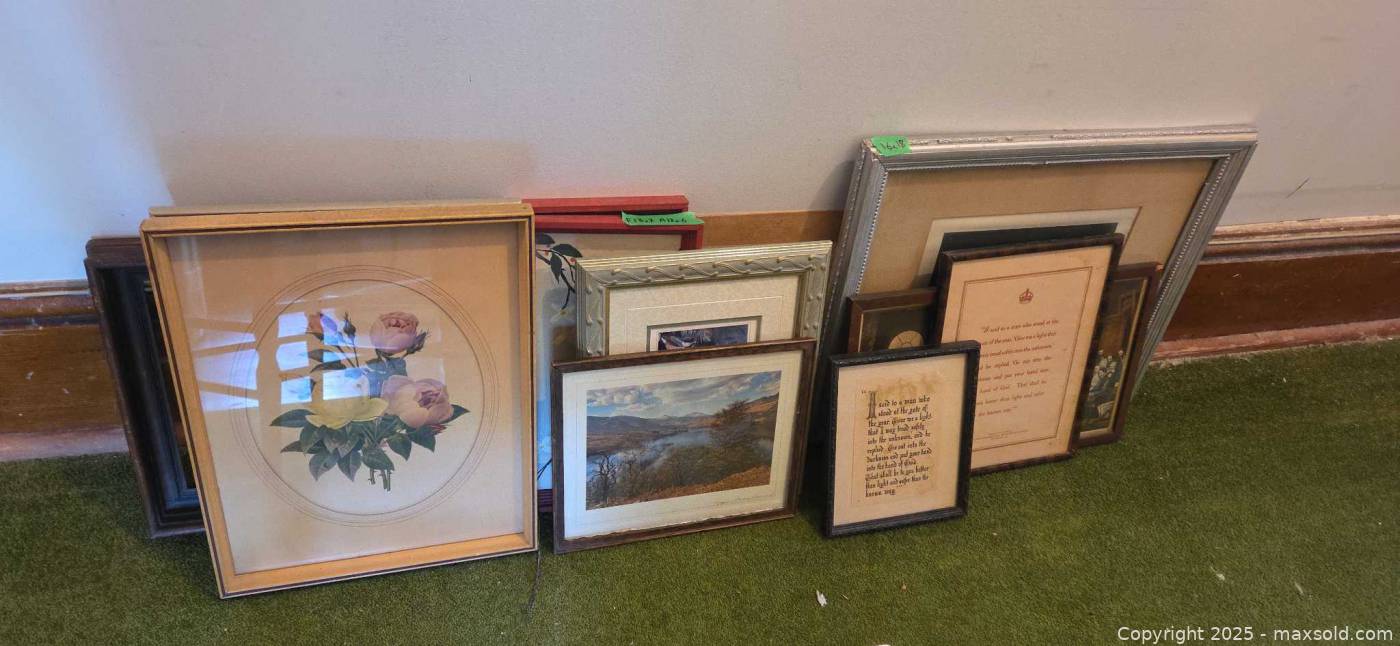 Vintage wall art prints and bird paintings | Maxsold