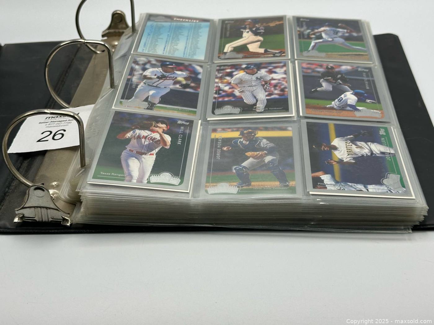 Binder with assorted baseball cards | Maxsold