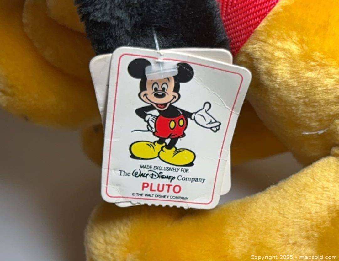 Mickey & Minnie 17" Plush Figures and Vintage Pluto Plush | Maxsold