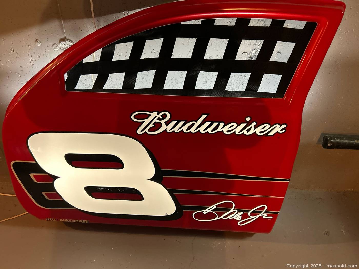 Dale Earnhardt Jr. No. 8 Budweiser NASCAR Replica Door Panel | Maxsold