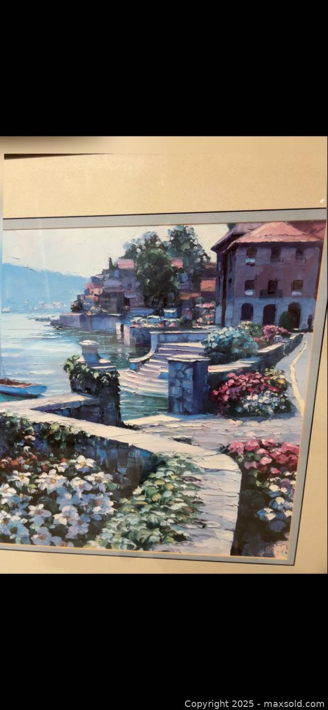 Framed Lake Como Art Print by Howard Behrens | Maxsold