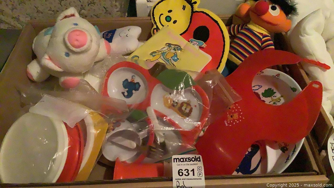Baby feeding accessories and plush toy mix | Maxsold