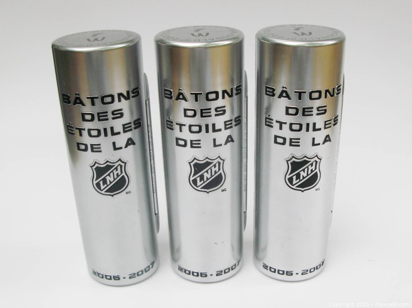 2006-07 McDonald’s NHL Star Sticks cylinders | Maxsold