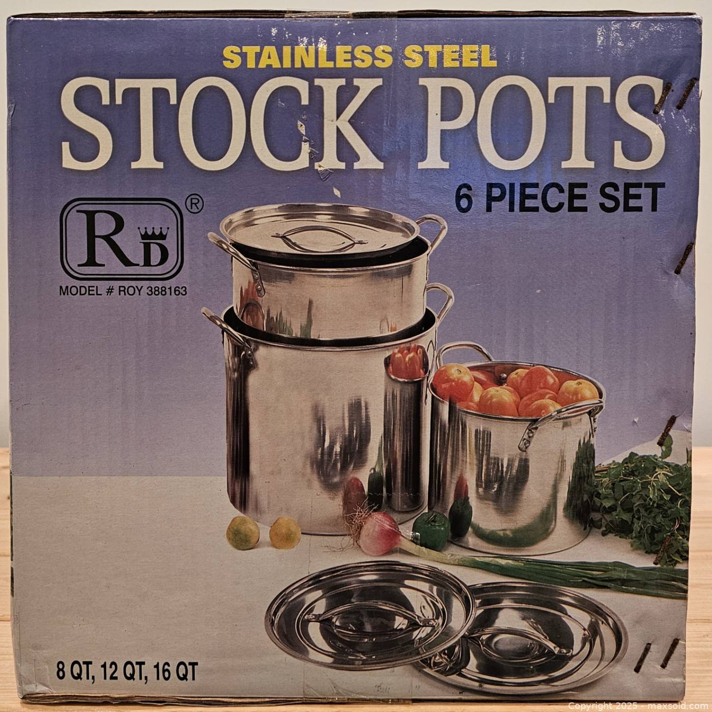 New stainless steel 6-piece stock pot set | Maxsold