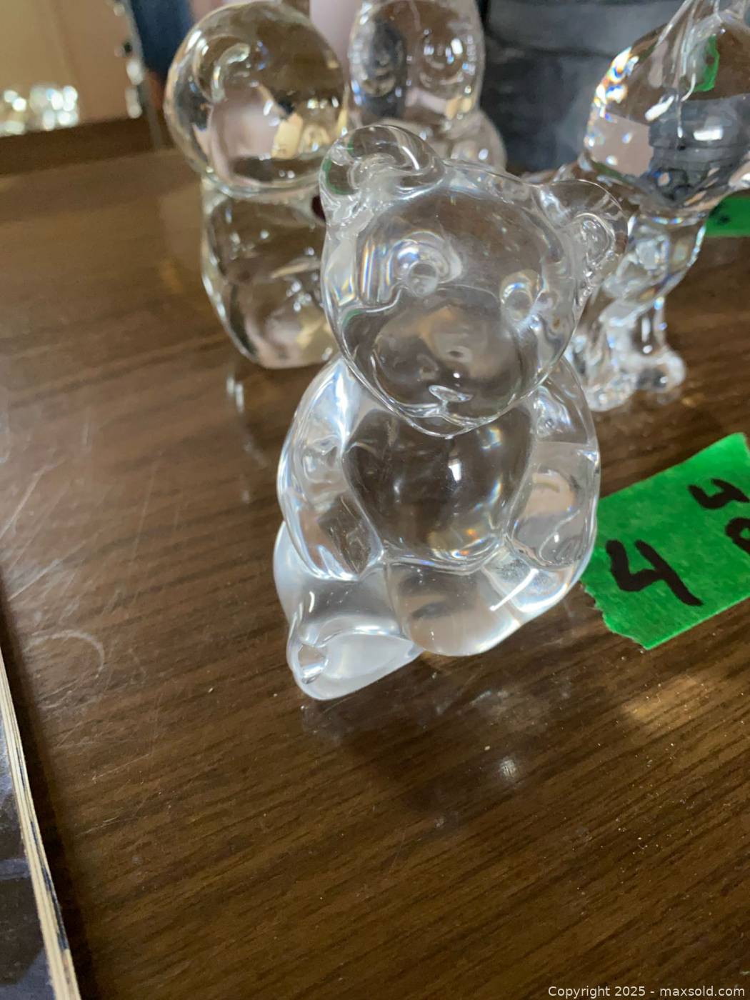 Clear Glass Animal Figurine Paperweights, 4 | Maxsold