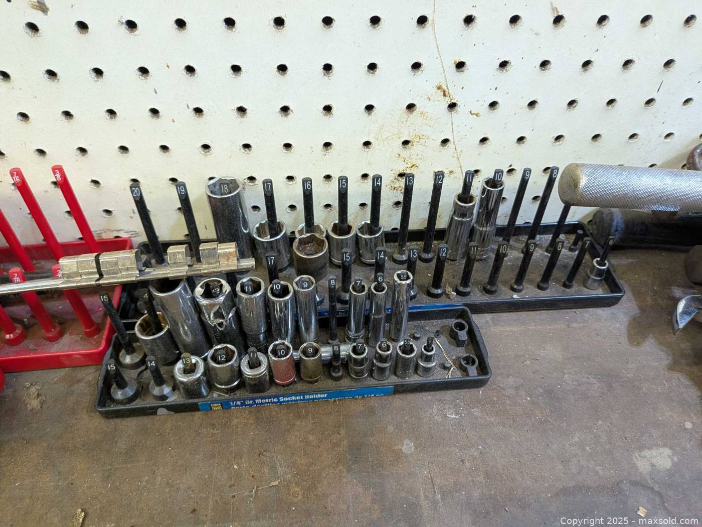 Mixed SAE and Metric Socket Lot with Organizers | Maxsold