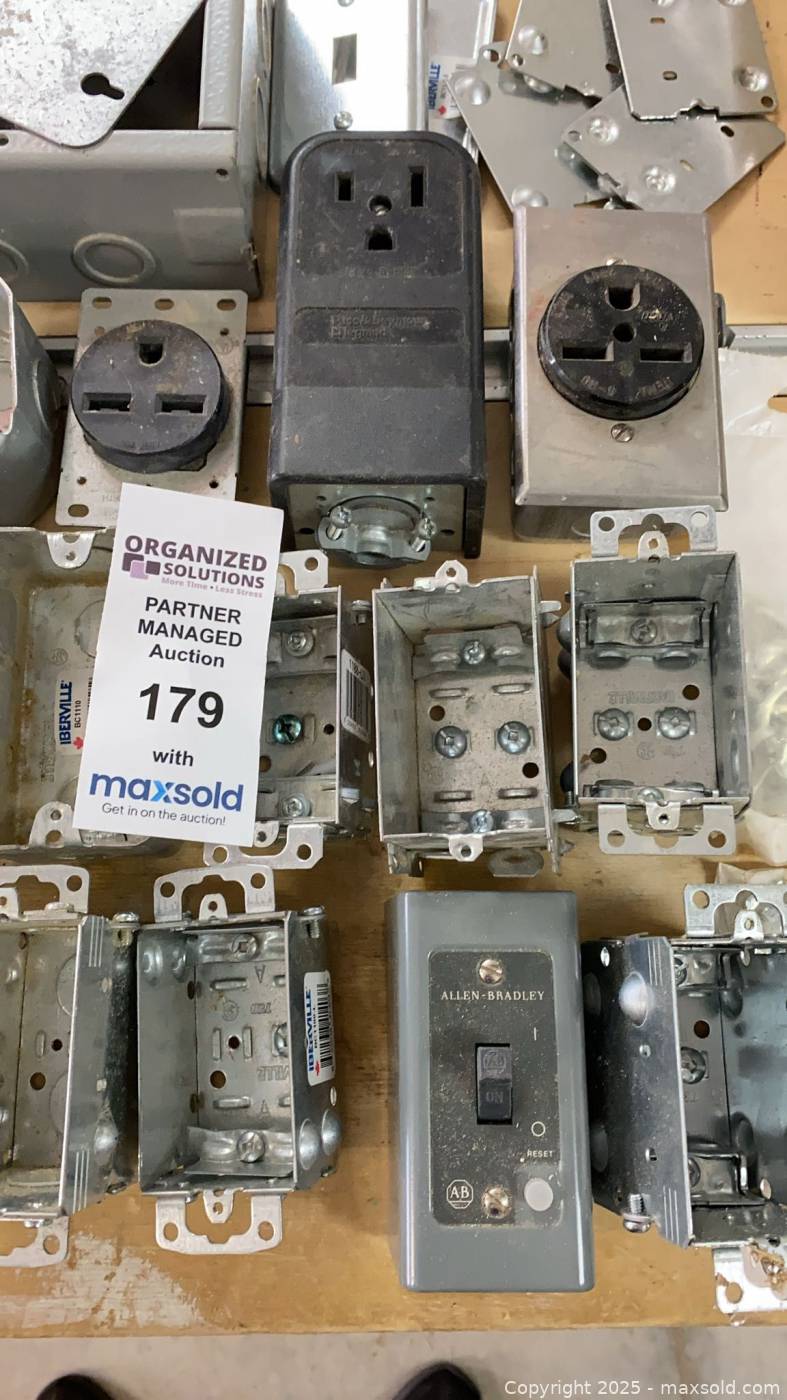 Assorted electrical junction and device boxes | Maxsold