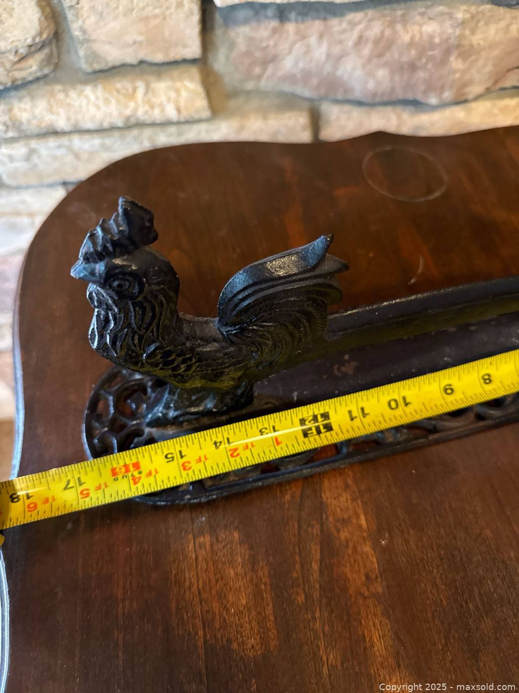 Cast Iron Rooster Boot Scraper Doorstop | Maxsold