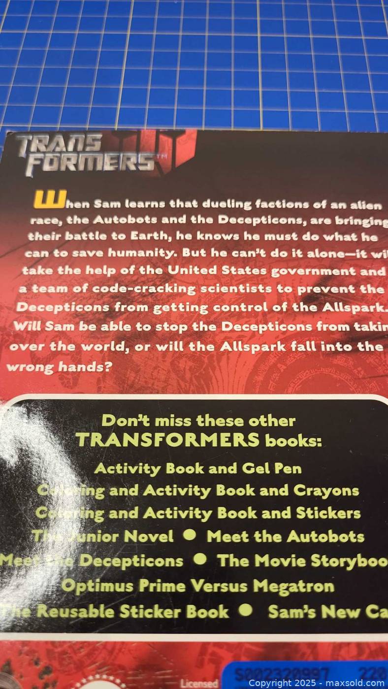 Transformers: The Quest for the Allspark book | Maxsold