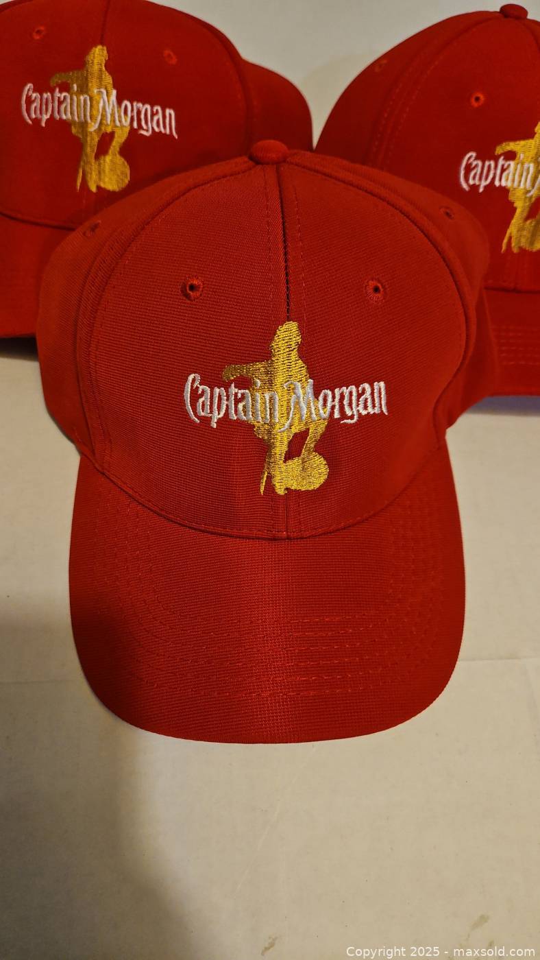 Captain Morgan Red Baseball Caps, 3 | Maxsold