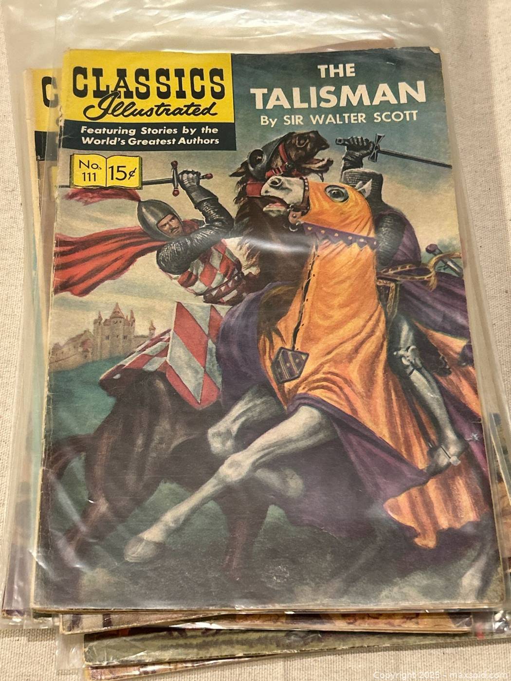 Eight vintage Dell & Classics Illustrated comic books | Maxsold