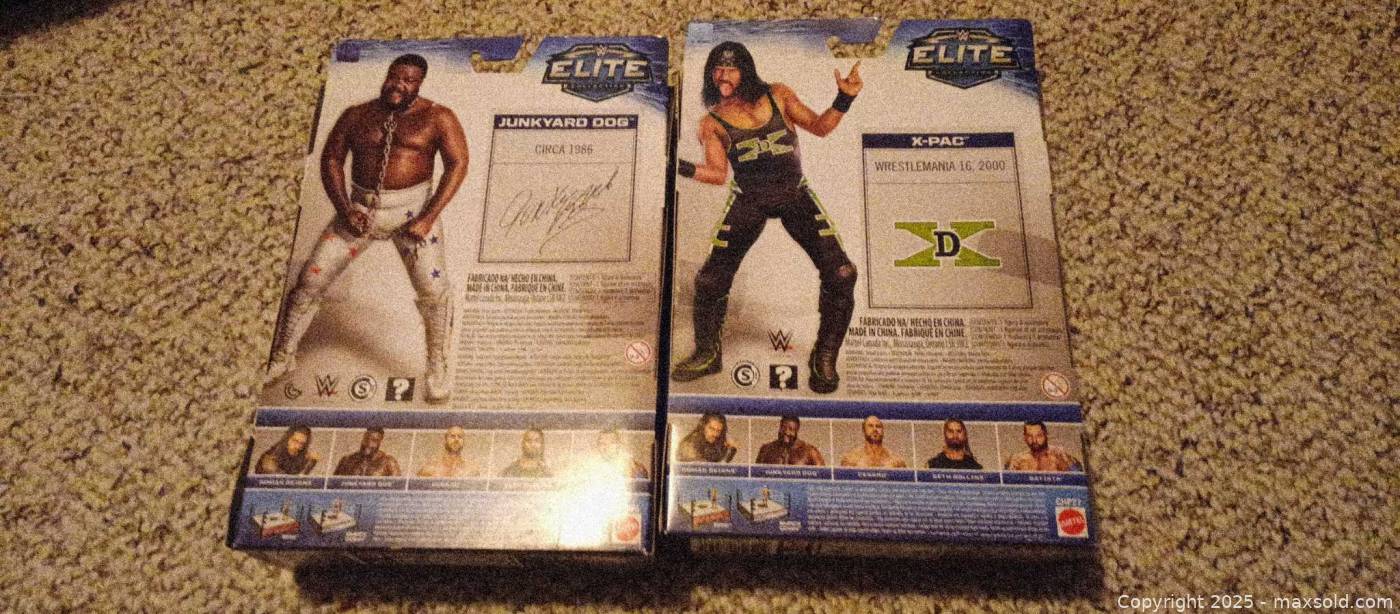 WWE Elite Collection #33 Junkyard Dog and X-Pac Figures | Maxsold