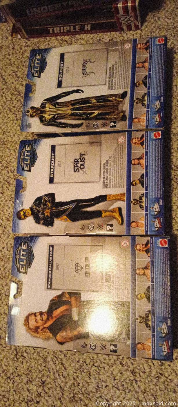 Mattel WWE Elite Series 36 action figures Goldust, Stardust, Diamond ...