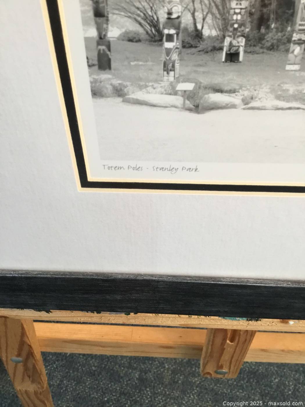 Signed Boyce Watt Totem Poles Stanley Park Photo | Maxsold
