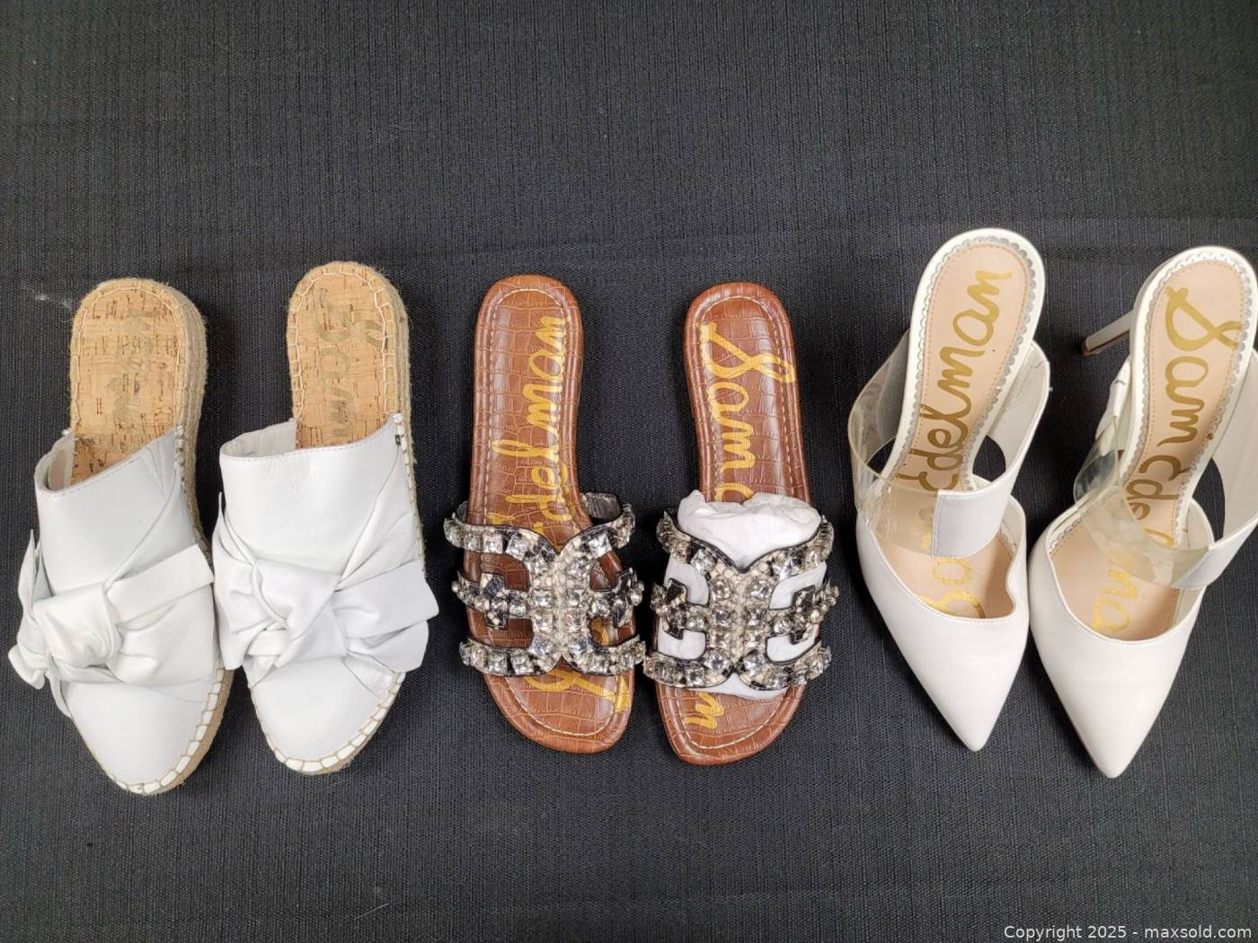 Sam Edelman women’s shoes size 9, 3 pairs | Maxsold