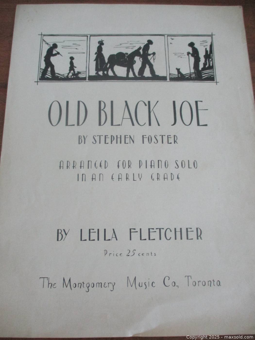 Old Black Joe piano sheet music 1939 | Maxsold