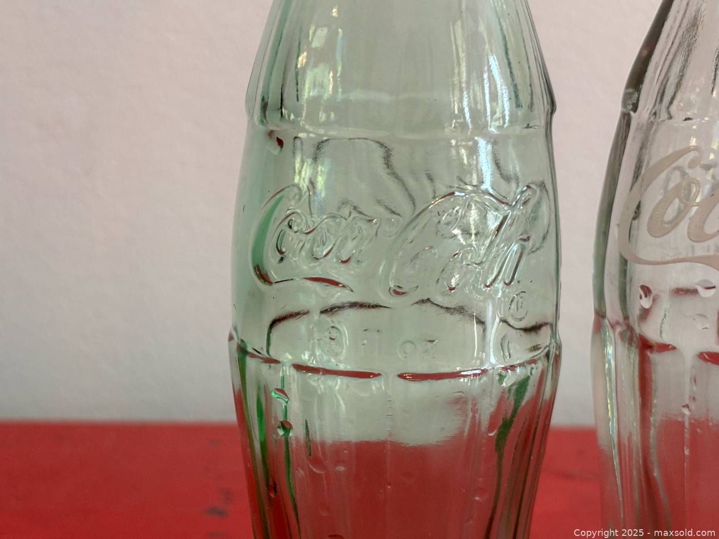 Three Coca Cola Contour Glass Soda Bottles Maxsold