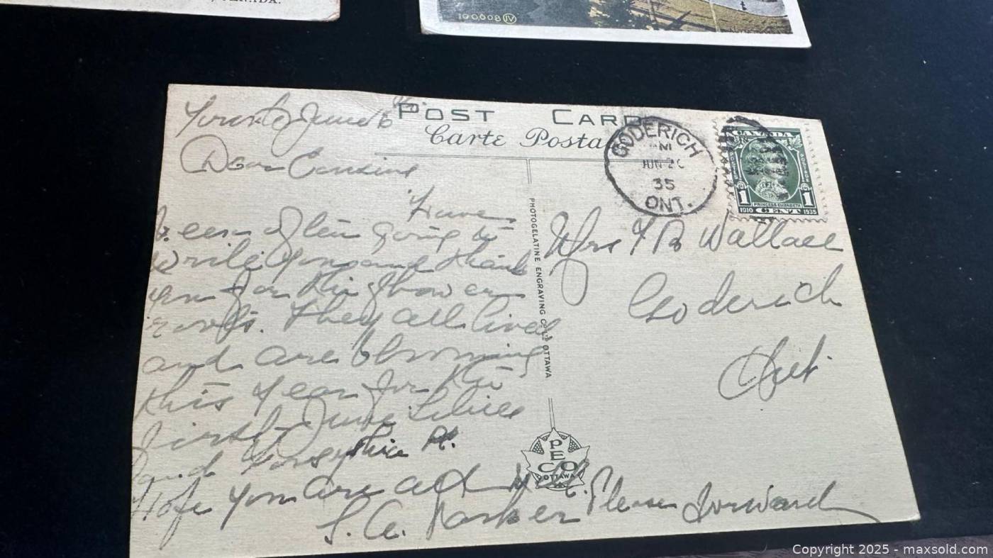 Eight vintage mailed postcards 1900s-1930s | Maxsold