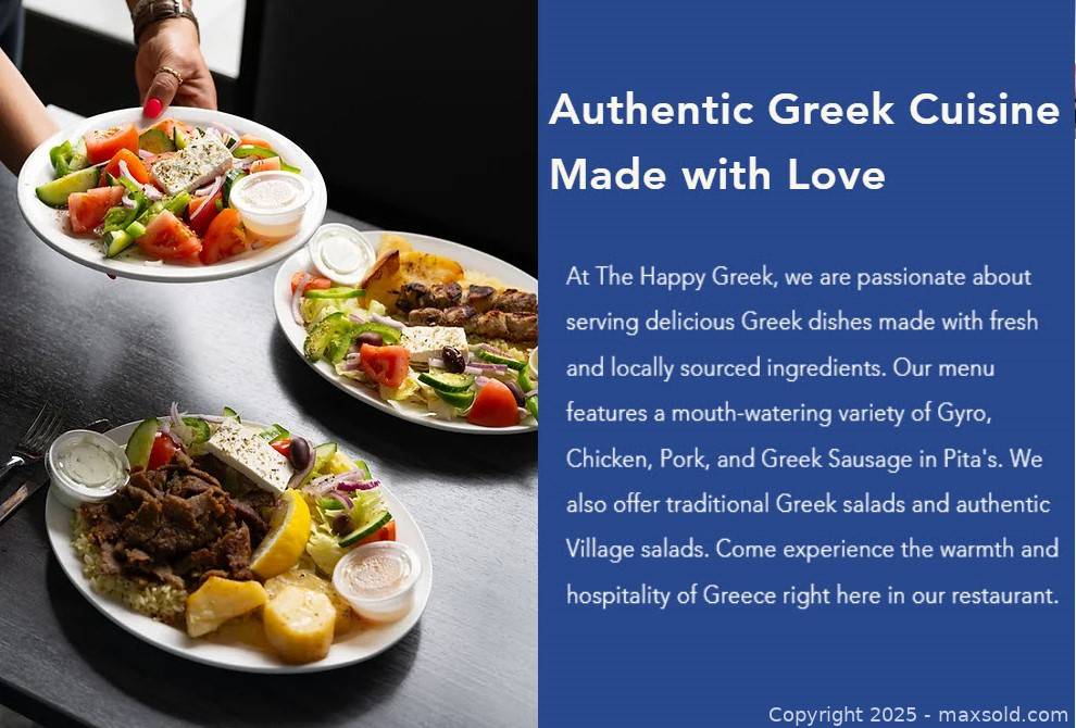 $100 Gift Card—The Happy Greek or World Burger | Maxsold