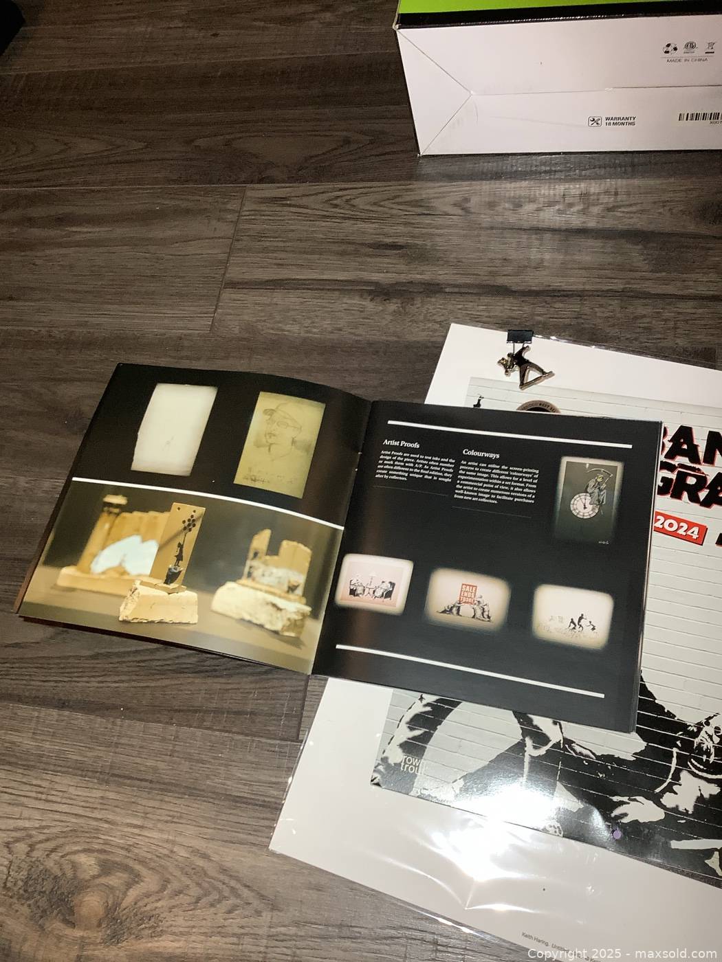 Banksy Graffiti calendar, guide and Keith Haring poster | Maxsold