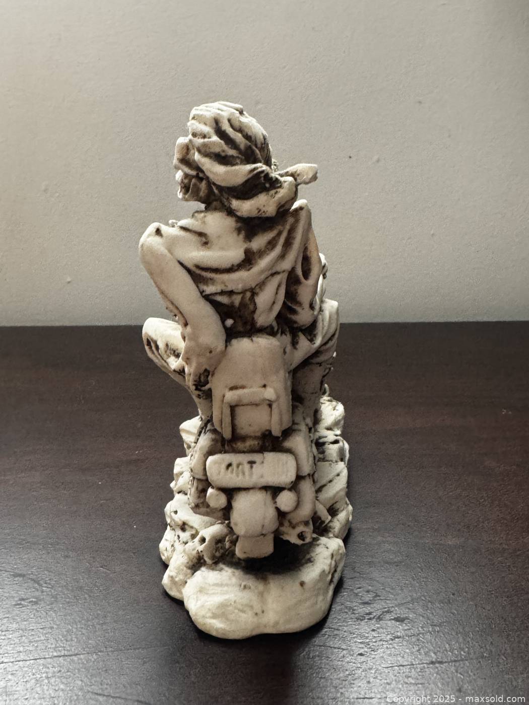 Resin Skeleton Biker Figurine Statue | Maxsold