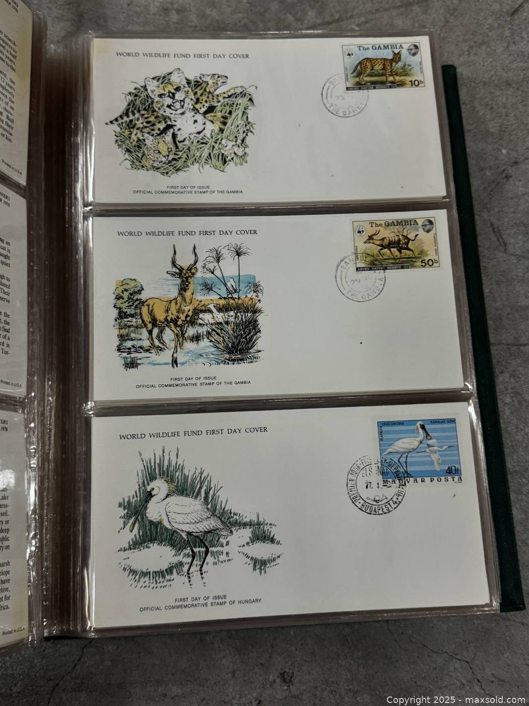 International Collection World Wildlife FDC Album 1976 | Maxsold