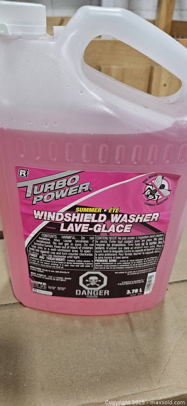 23 jugs Turbo Power windshield washer fluid 3.78 L | Maxsold